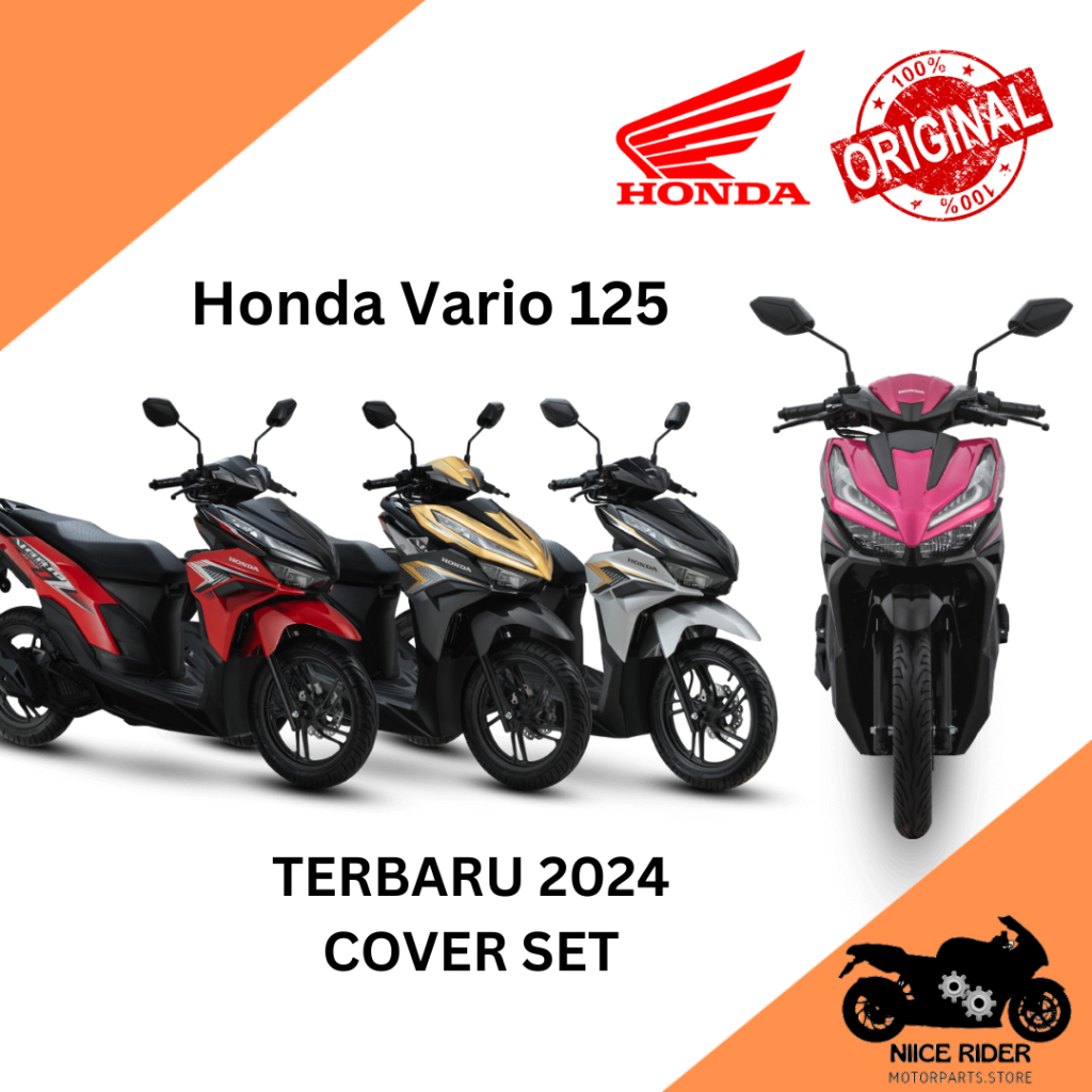 Honda Vario 125 cover set terbaru 2024 new color 100% original honda ...