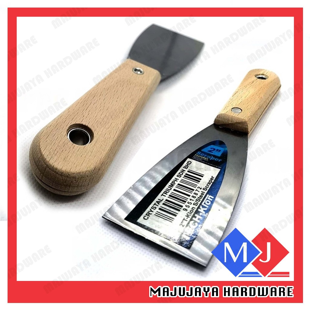 TECH-KlON Stainless Steel Scraper For Putty Pengikis Cat Burger Flipper ...