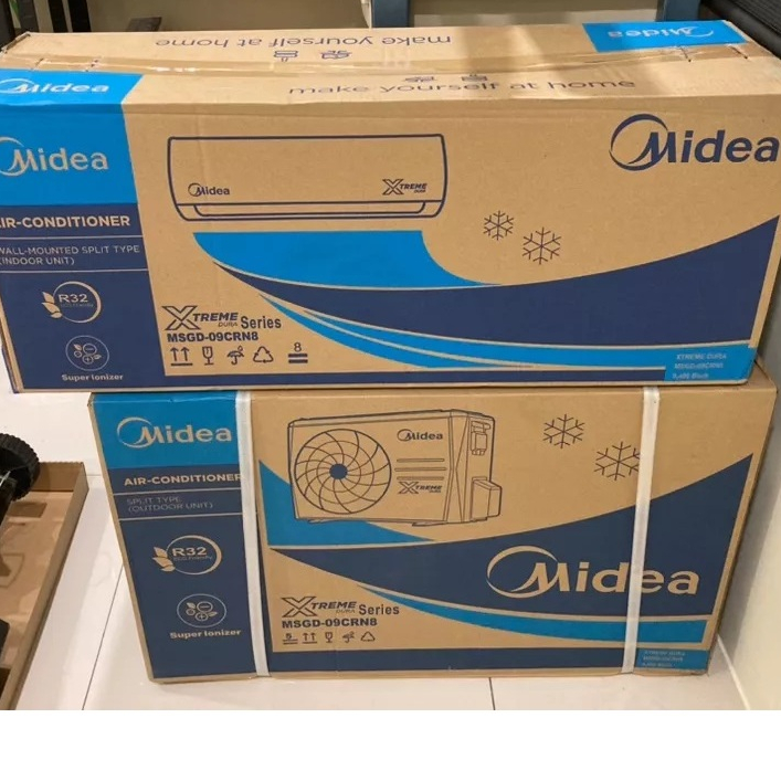 Midea 1.0HP/1.5HP/2.0HP R32 Xtreme DURA Non Inverter Air Conditioner MSXD-09CRN8/MSGD-12CRN8 ...