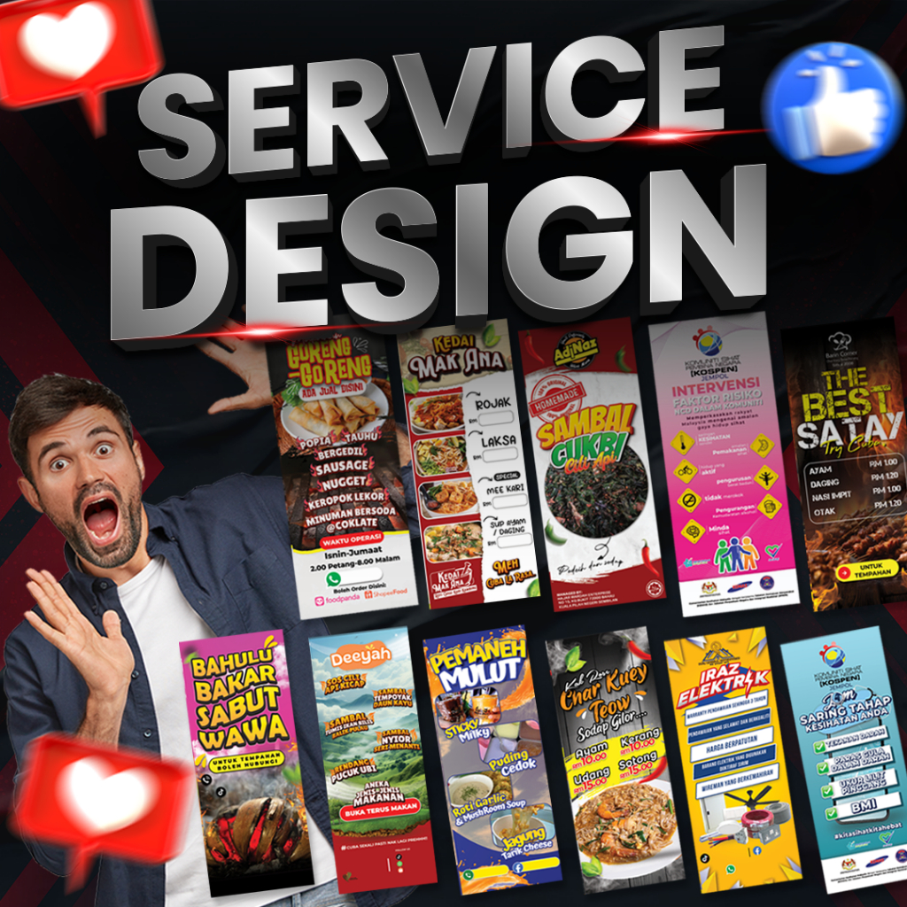 SERVIS DESIGN TRENDY DAN MURAH | Shopee Malaysia
