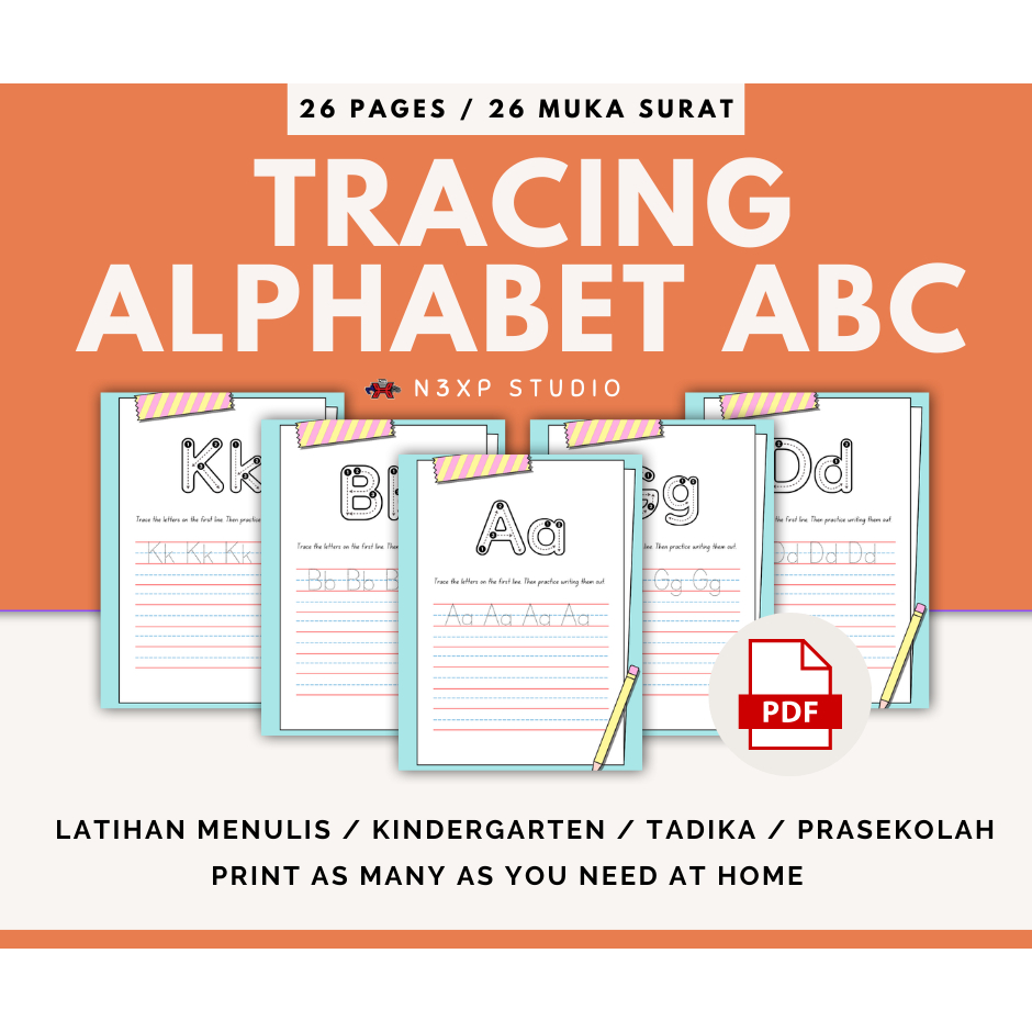 [PDF] Tracing Alphabet ABC - Practice Writing Children Learning ...