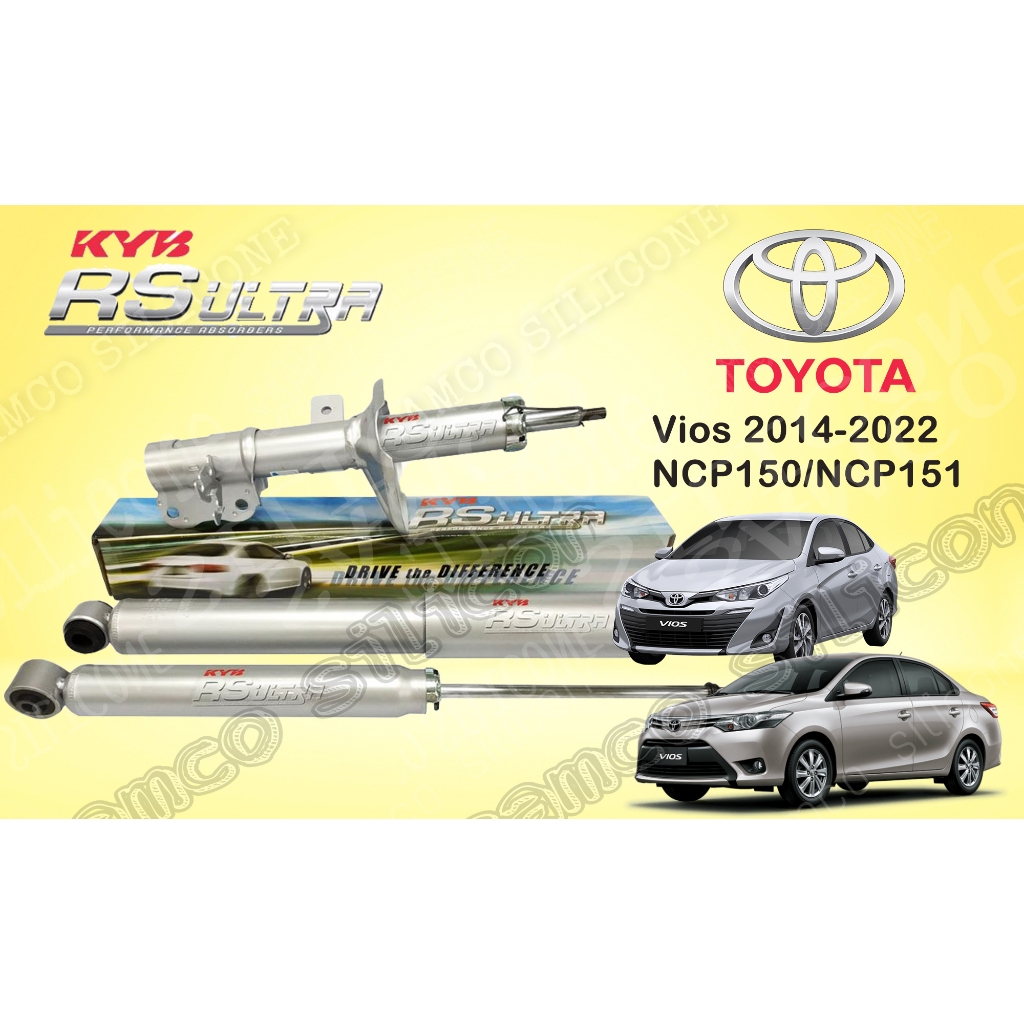 KAYABA KYB absorber vios RS Ultra Toyota Vios NCP151 NCP150 XP150 '14 Absorber Yaris Suspension ...