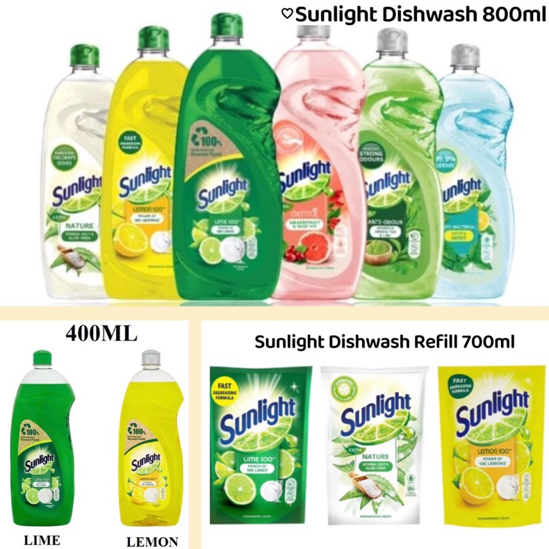 Sunlight Dishwash Liquid 400ml & 800ml（BOTTLE） ｜Sunlight Dishwash ...