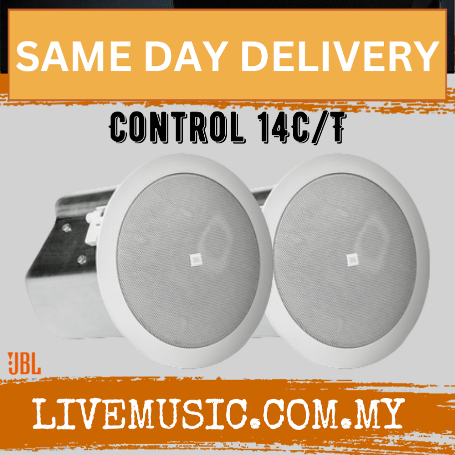 JBL Control 14C/T Two-Way 4 inch Coaxial Ceiling Loudspeaker - Black ...