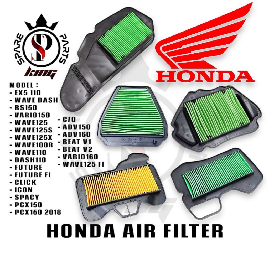 HONDA AIR FILTER CLEANER WAVE110 WAVE125 SX EX5 110 RS150 C70 ICON ...