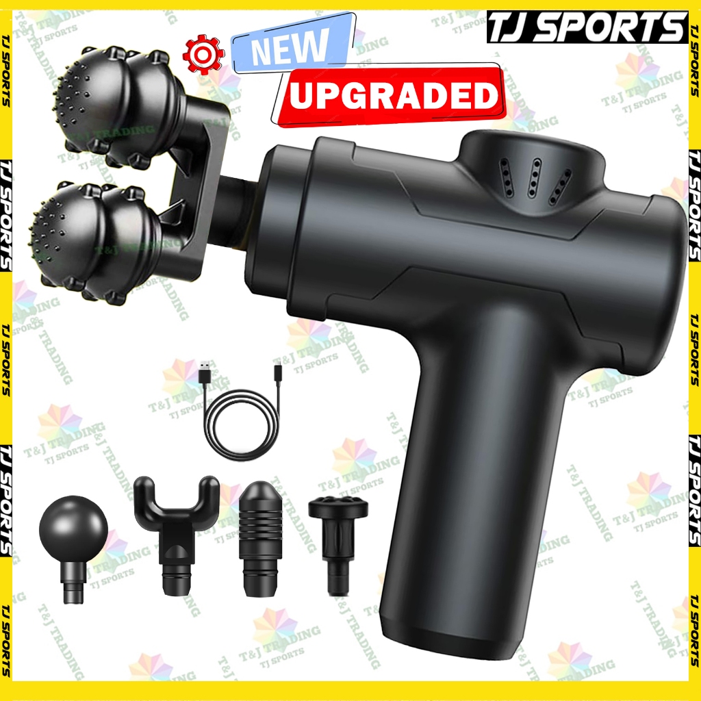 [New Upgraded] Powerful Mini Muscle Massage Gun 5 Massage Heads ...
