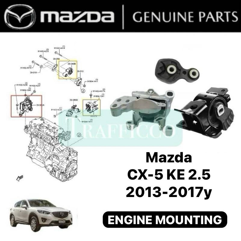 Original Mazda CX-5 KE 2.5 Engine Mounting Set CX5 | Shopee Malaysia