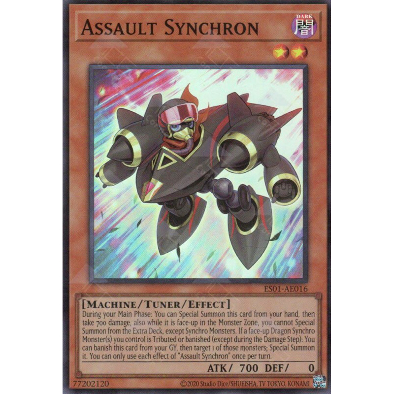 Yugioh ES01-AE016 Assault Synchron (SR) | Shopee Malaysia