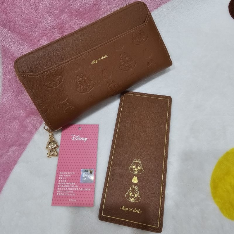 "[Taiwan] Disney PU Chip N Dale Long Purse | Shopee Malaysia