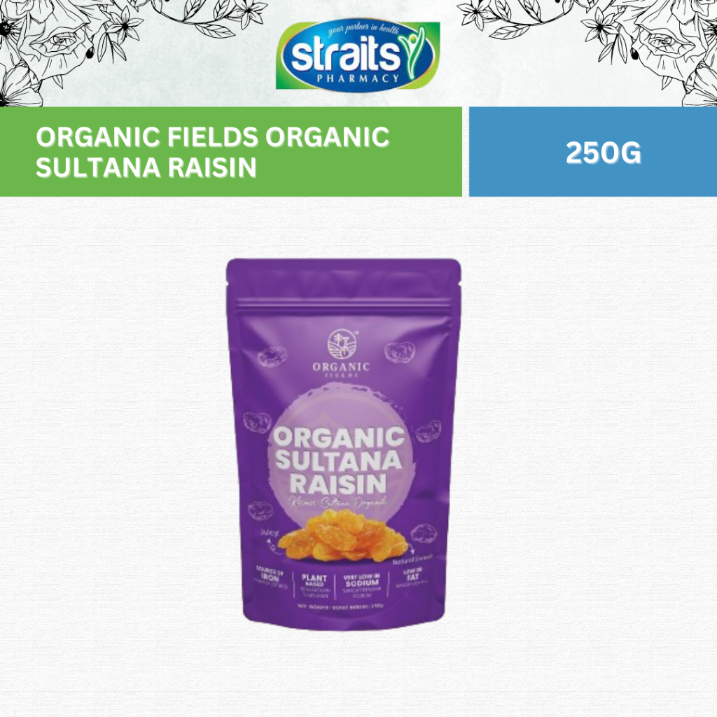 ORGANIC FIELDS ORGANIC SULTANA RAISIN 250G | Shopee Malaysia