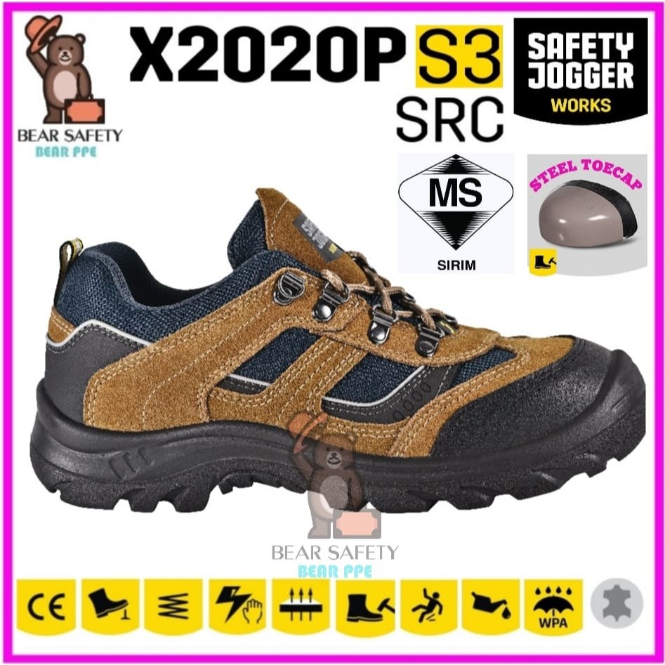 SAFETY JOGGER X2020 S3 SRC LOW-CUT SAFETY SHOES / KASUT KESELAMATAN SIRIM DOSH APPROVED | Shopee ...