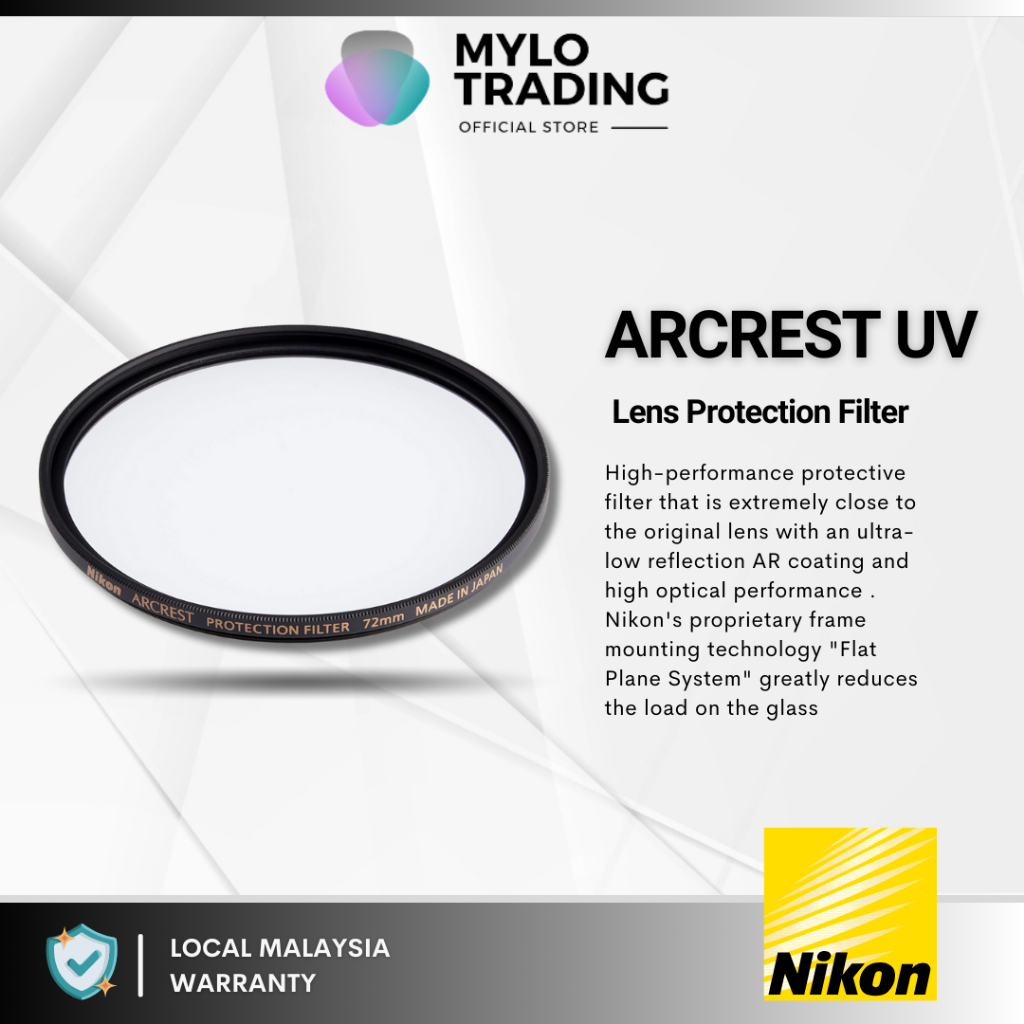 Nikon High Performance Genuine Lens Protection Filter ARCREST ...