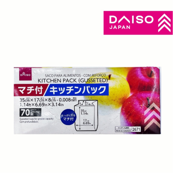 DAISO Kitchen Pack (With Gusset, 70 Pieces) | Shopee Malaysia