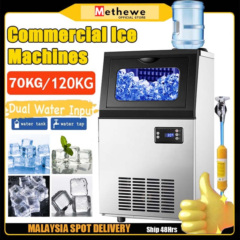 [Ready stock]120KG Commercial Ice Maker Mesin ais pembuat ais ice ...