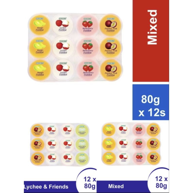 Cocon Mixed Mini Pudding with Nata De Coco | Shopee Malaysia