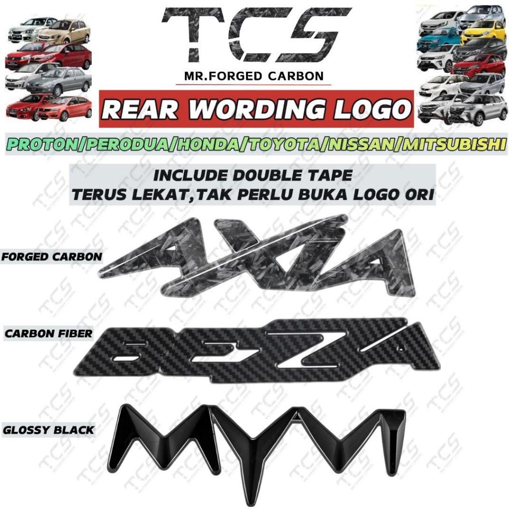 TCS CAR REAR WORD LOGO EMBLEM CAR ACCESSORIES AXIA BEZZA MYVI ALZA ARUZ ...