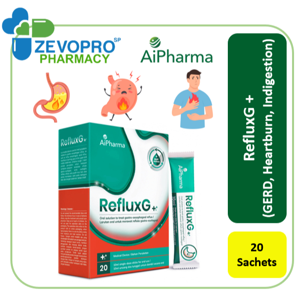 AiPharma REFLUX G+ - Fast Acting Gastric Relief 10ml x 20 sachet ...