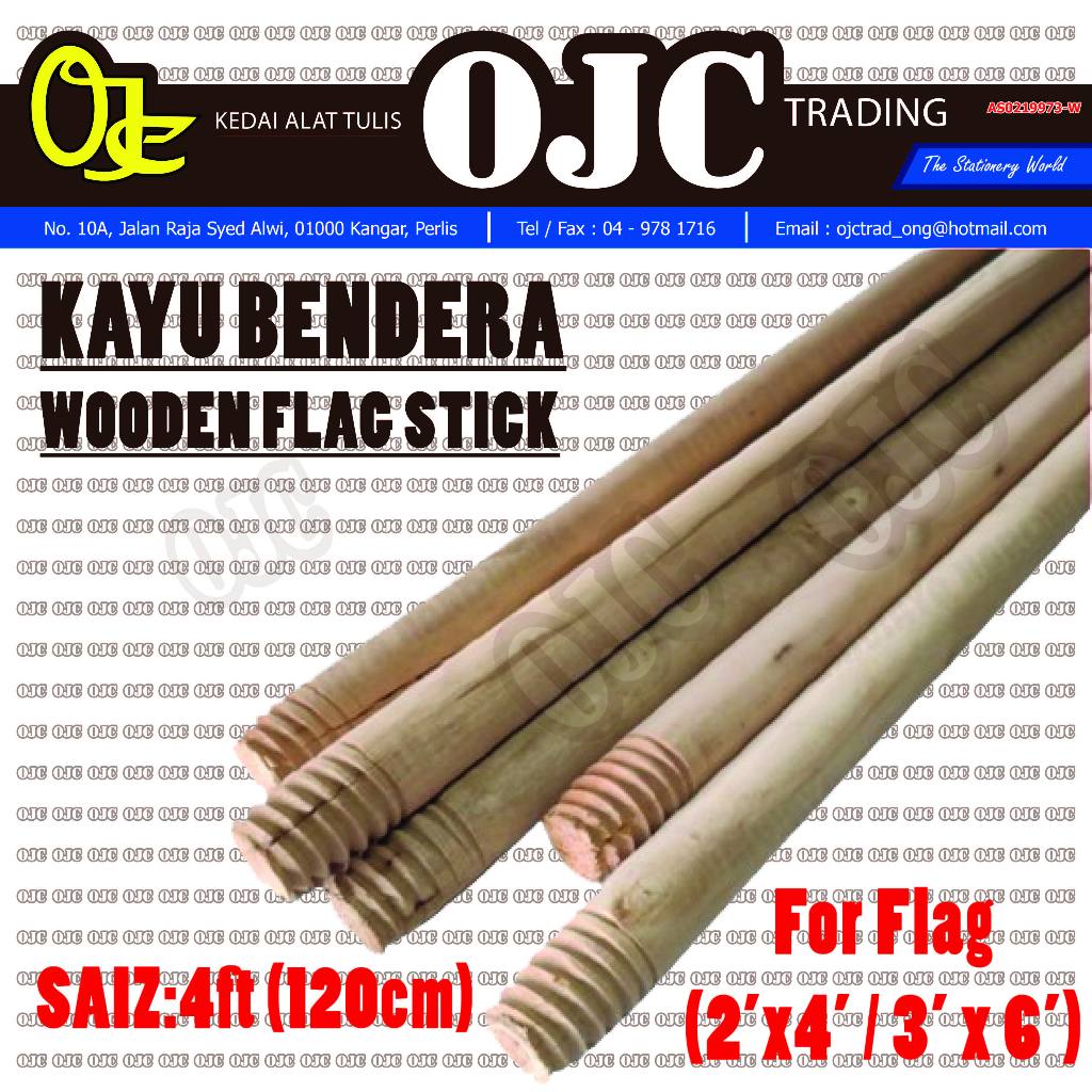 Flag Wood / Kayu Bendera / Wooden Flag Stick (4FT) / KAYU MOP | Shopee ...
