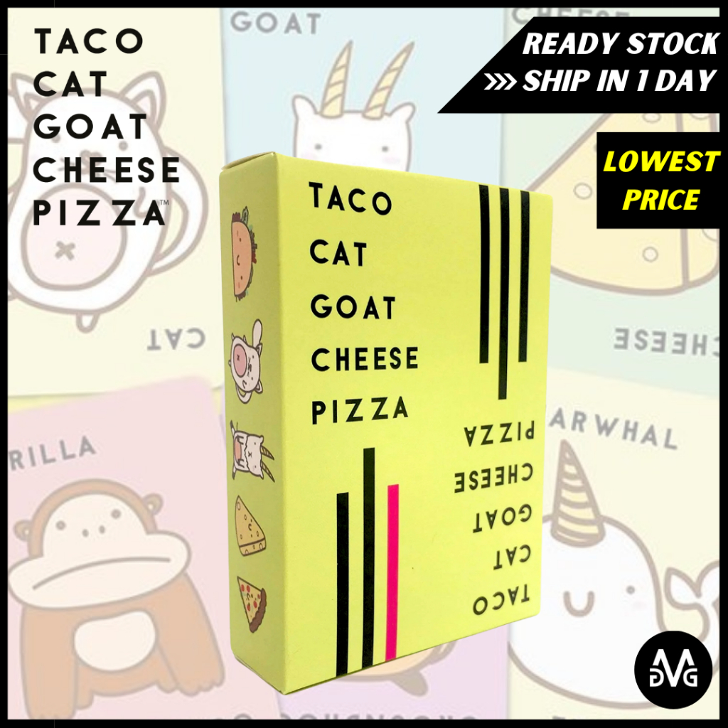 Taco Cat Goat Cheese Pizza Card Game Fun Party Game For Friends Family ...