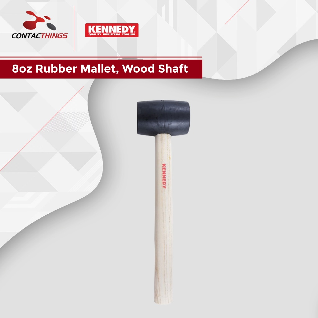 KENNEDY 8OZ Black Rubber Mallet, Hickory Handle - KEN5259120K | Shopee ...