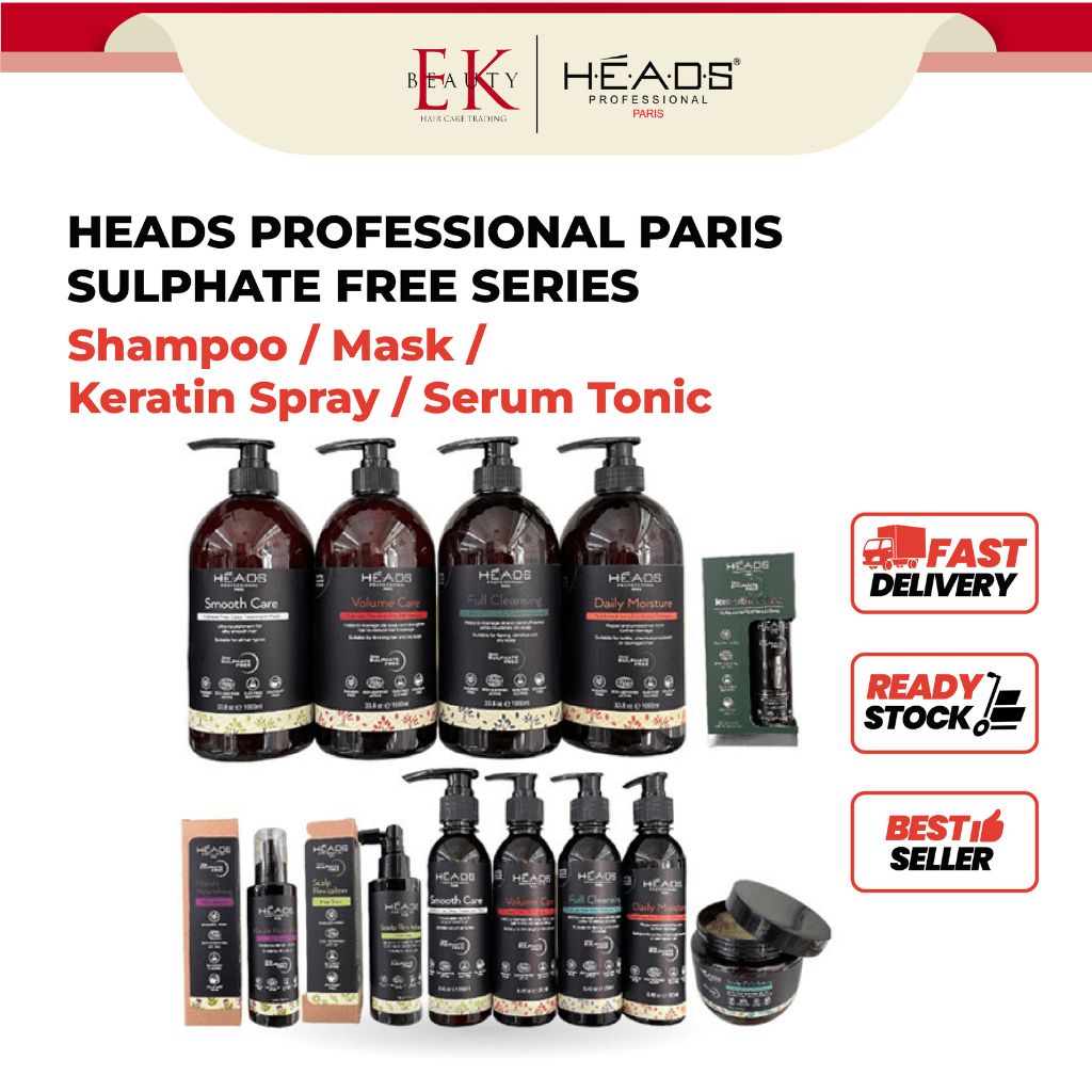 Heads Professional Sulphate Free Hair Care Series - Shampoo + Mask ...