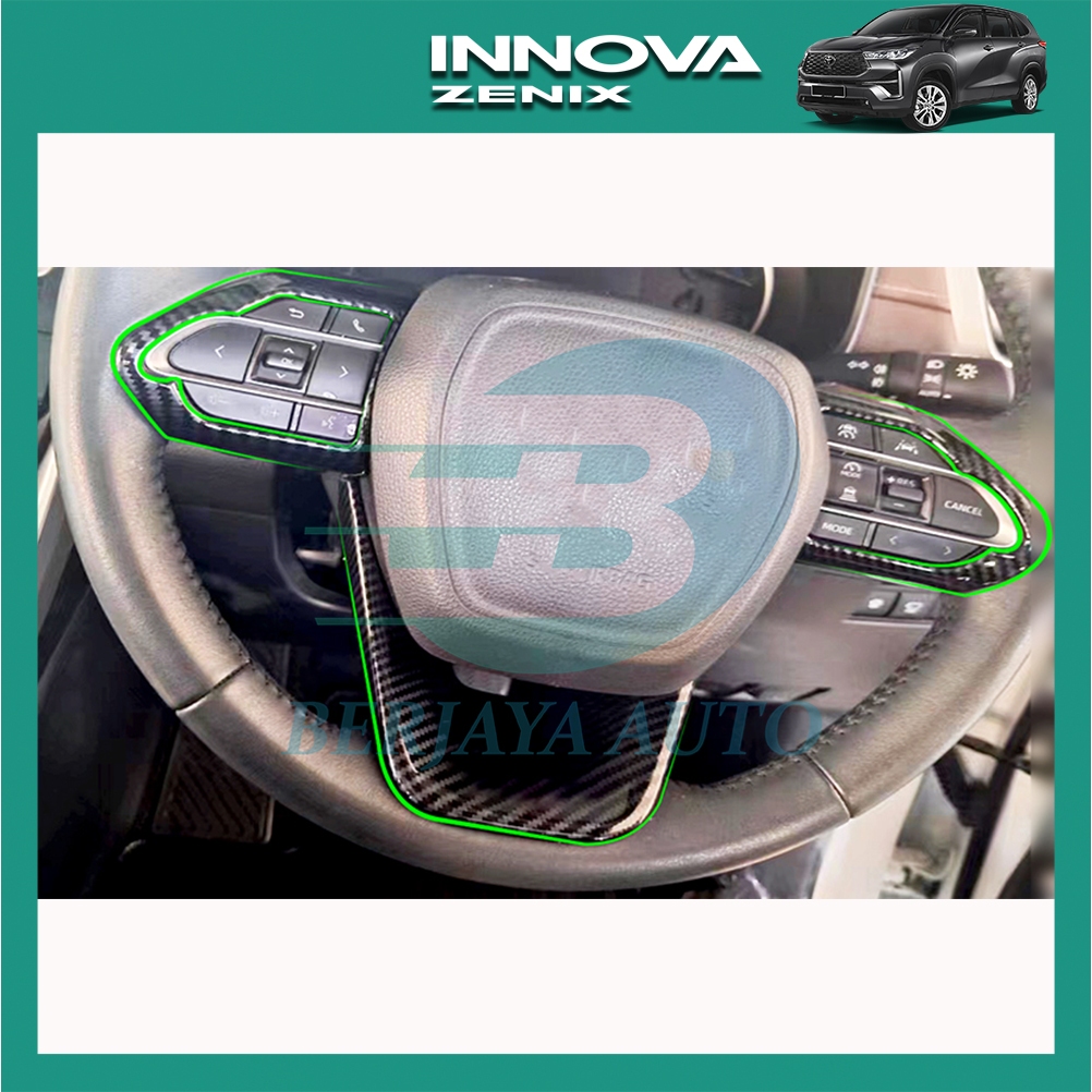 Toyota Innova Zenix AG10 2023 - 2025 Steering Carbon Lining Inner ...