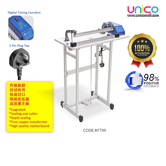 Foot Pedal Sealer Machine Step Foot Stamping Double Impulse Quick ...