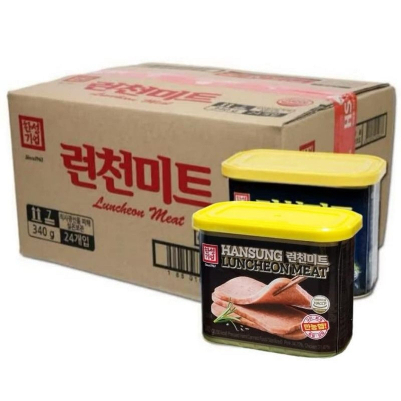 【批发】韩国韩星午餐肉1箱24罐Korea Hansung Luncheon Meat 340g X 24 cans | Shopee ...