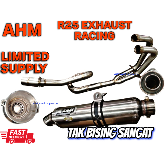 R25 EXHAUST RACING AHM MANIFOLD STANDARD STEEL EKZOS TAK BISING SANGAT# ...