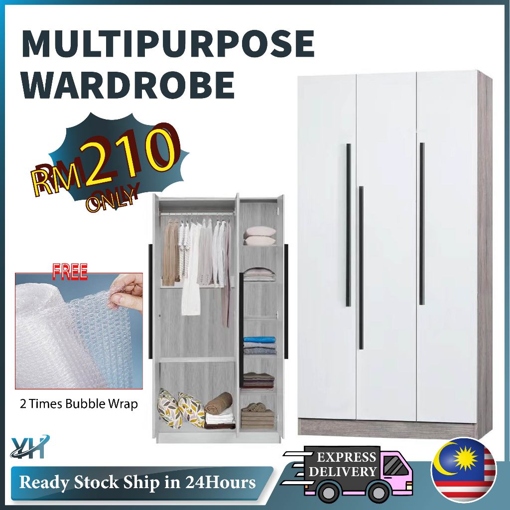 Bedroom Wardrobe Almari Baju Wardrobe Clothes Almari Pakaian Kabinet ...