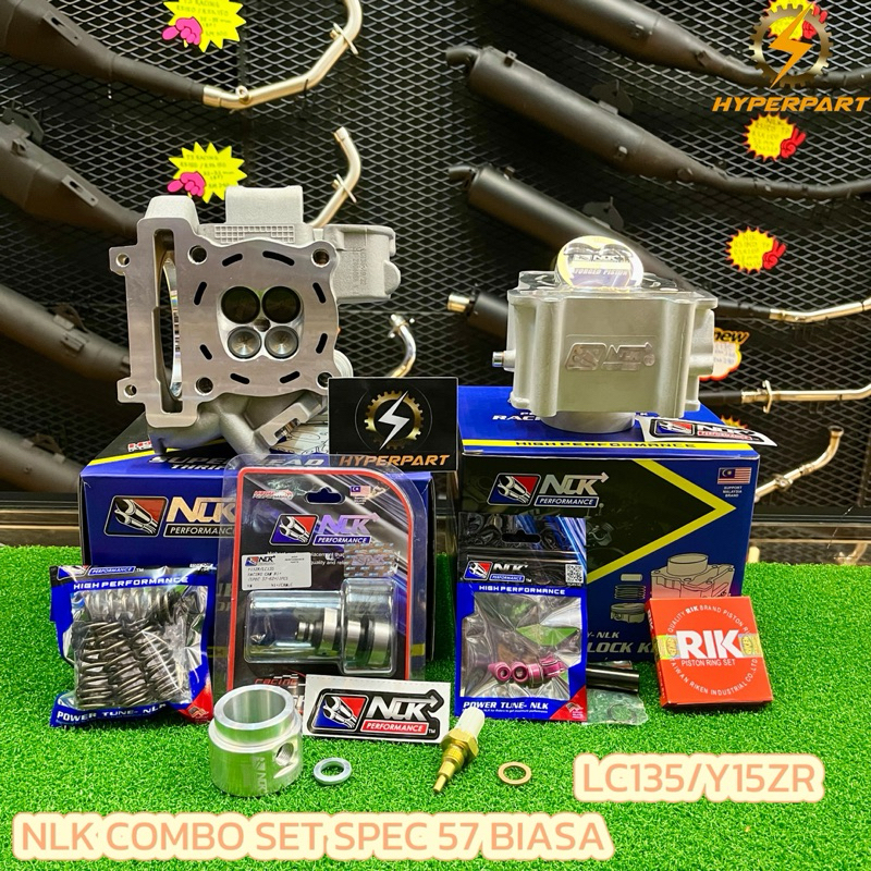 BAJET V2 SPEC 57 NLK PERFORMANCE TOP COMBO SET SUPERHEAD 19/22 BIASA SPEC57 LC135/Y15ZR NLK ...