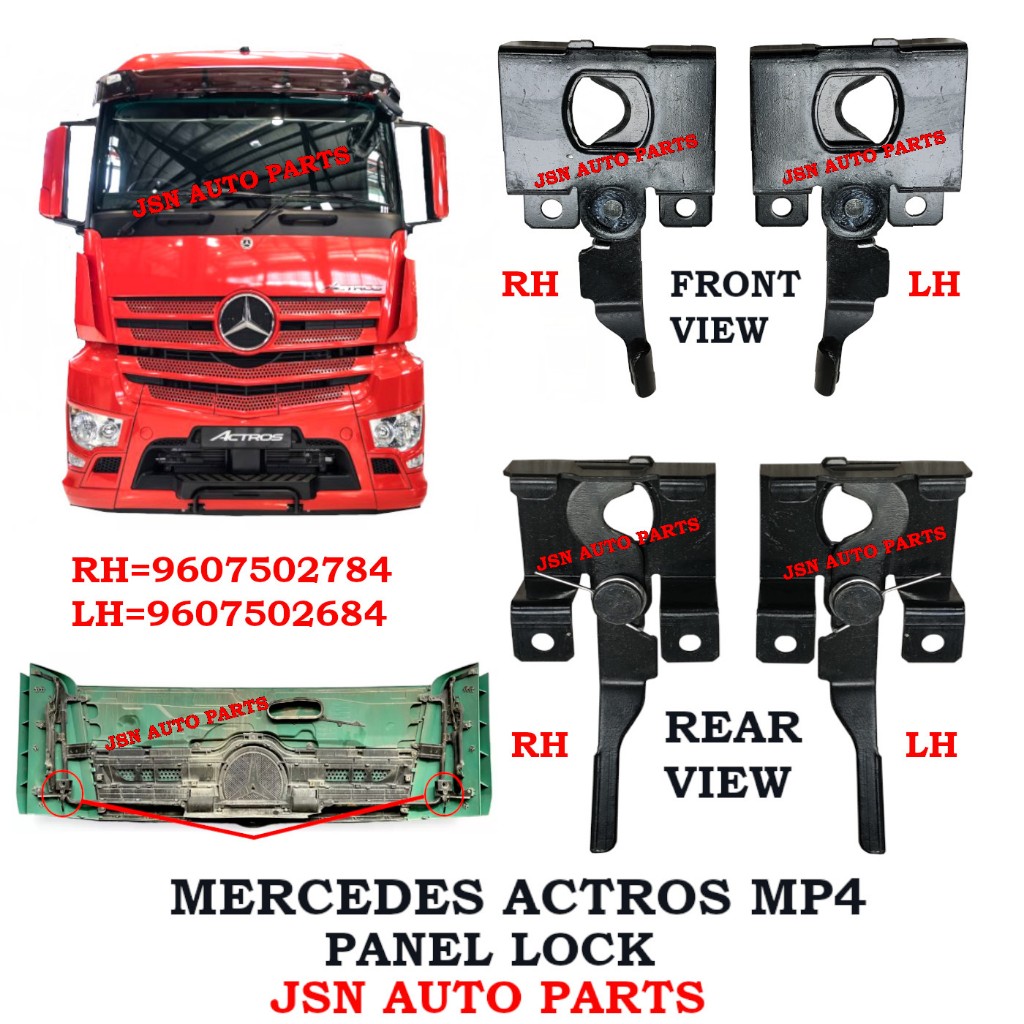 J08S11 BONNET PANEL LOCK MERCEDES ACTROS MP4 LORRY TRUCK 9607502684 ...