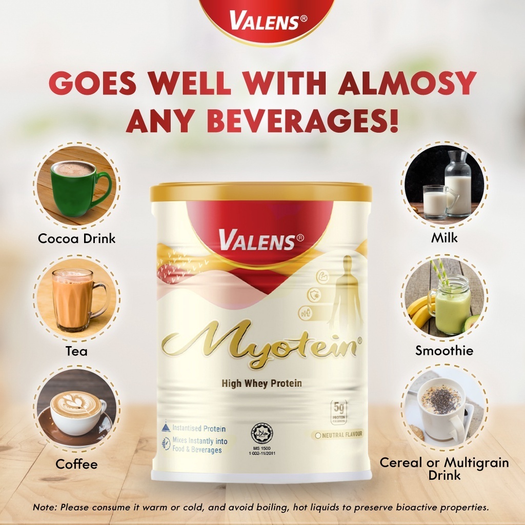 Valens Myotein High Whey Protein 300g (Exp: December 2025) | Shopee ...