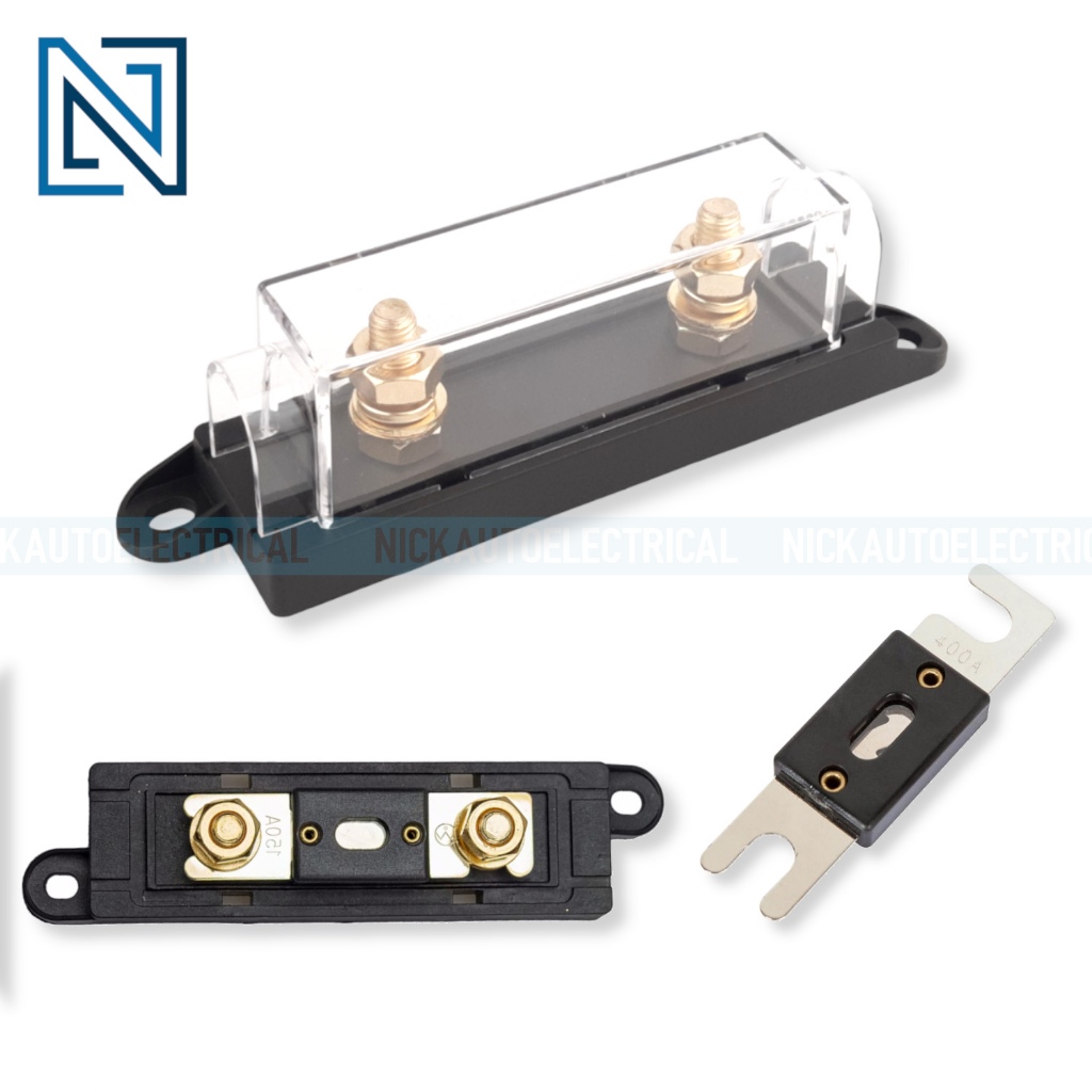 ANL Bolt-on Fuse Holder with Clear Cover 100A-500A Fuse Box 12V 24V for ...