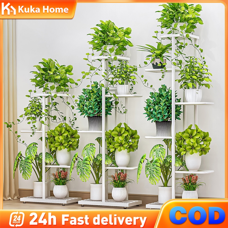 🌸Rak Bunga Flower Pot Stand Plant Garden Rack Balcony Floor Standing ...