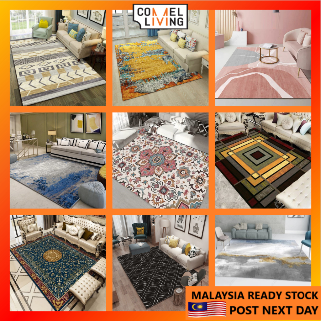 [M Size 80x120cm] 3D Printing Modern Design Carpet Living Room Carpet ...