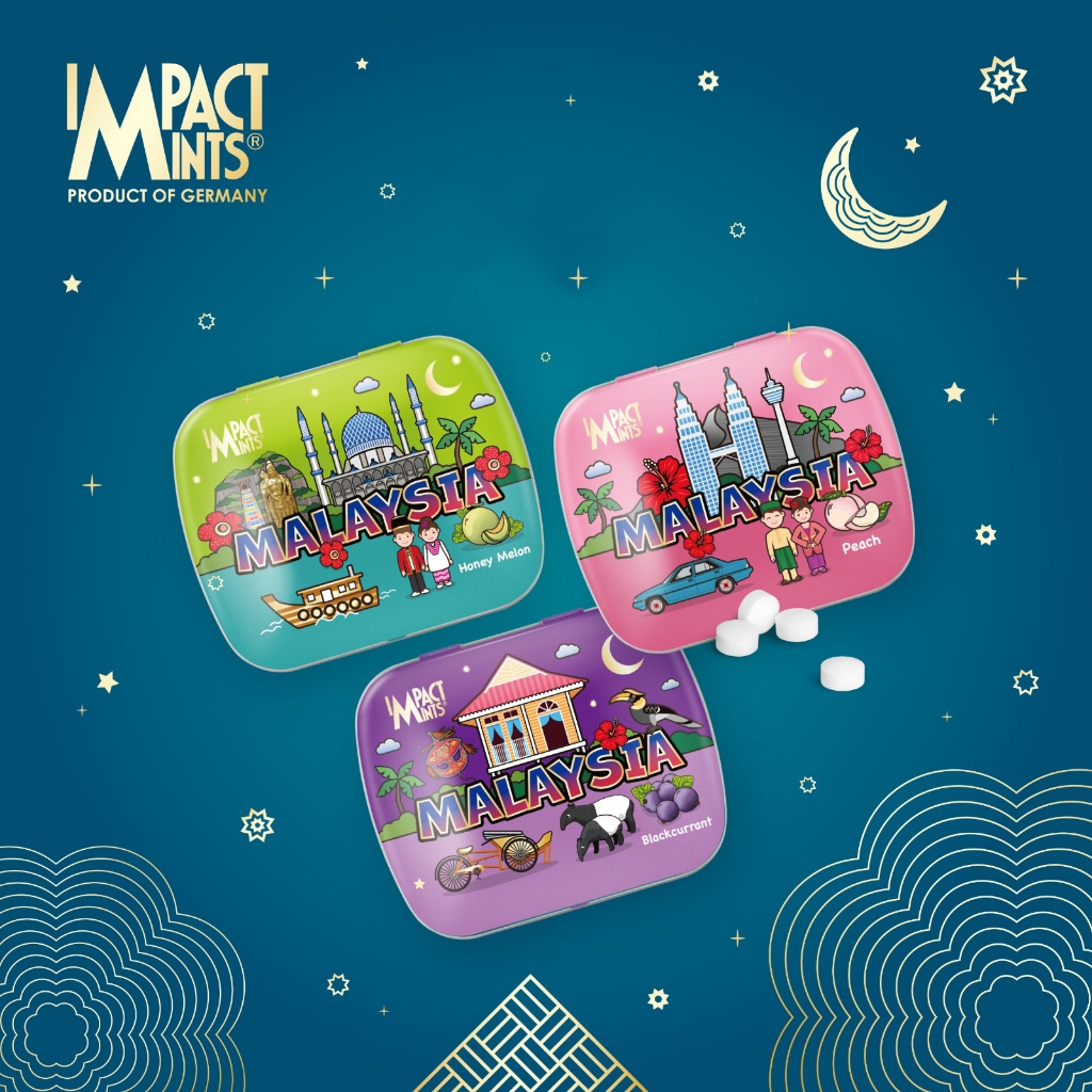 Impact Mints Malaysia Series Limited Edition(Peach,Honey Melon,Black ...