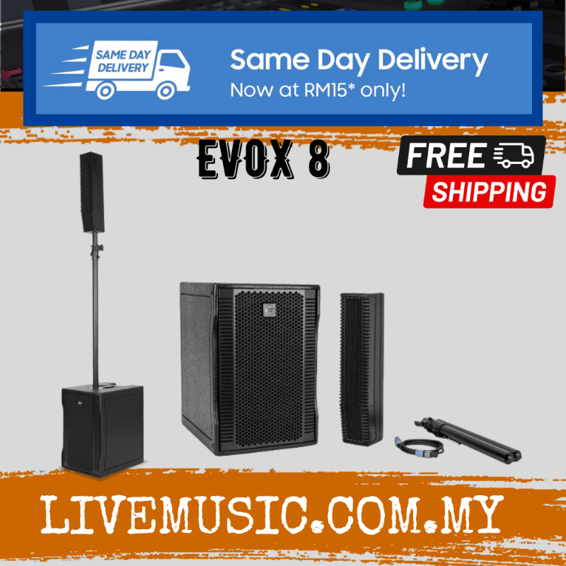 RCF Evox 8 Compact Active Two-Way PA Speaker With Bass System ( EVOX-8 ...