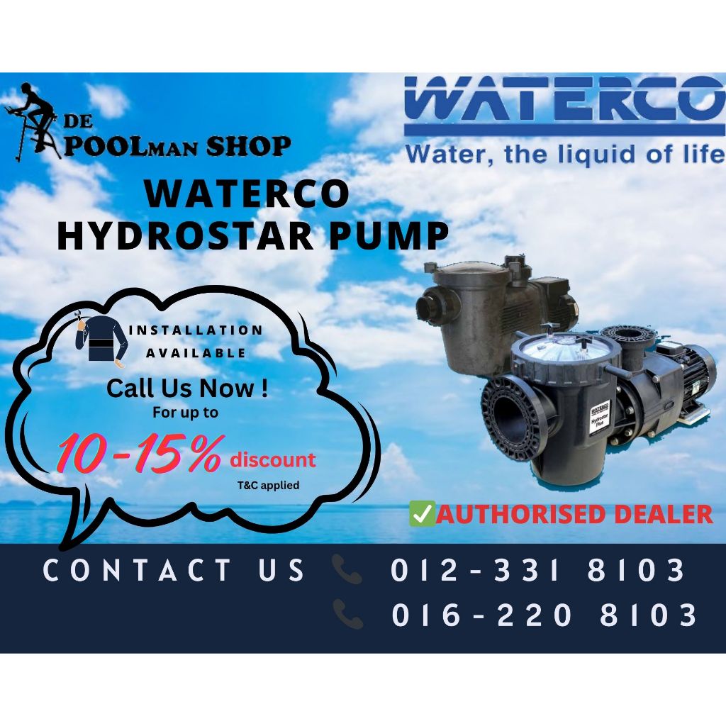 Waterco Pool Pump HydroStar MK4 700 3 Phase 80mm/3" (7.0hp) | Shopee ...