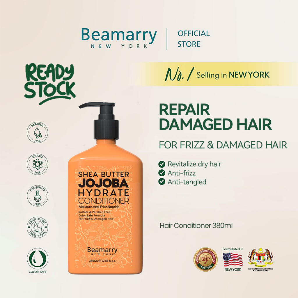 Beamarry Shea Butter Jojoba Hydrate Conditioner 380ml | Repair Damaged ...
