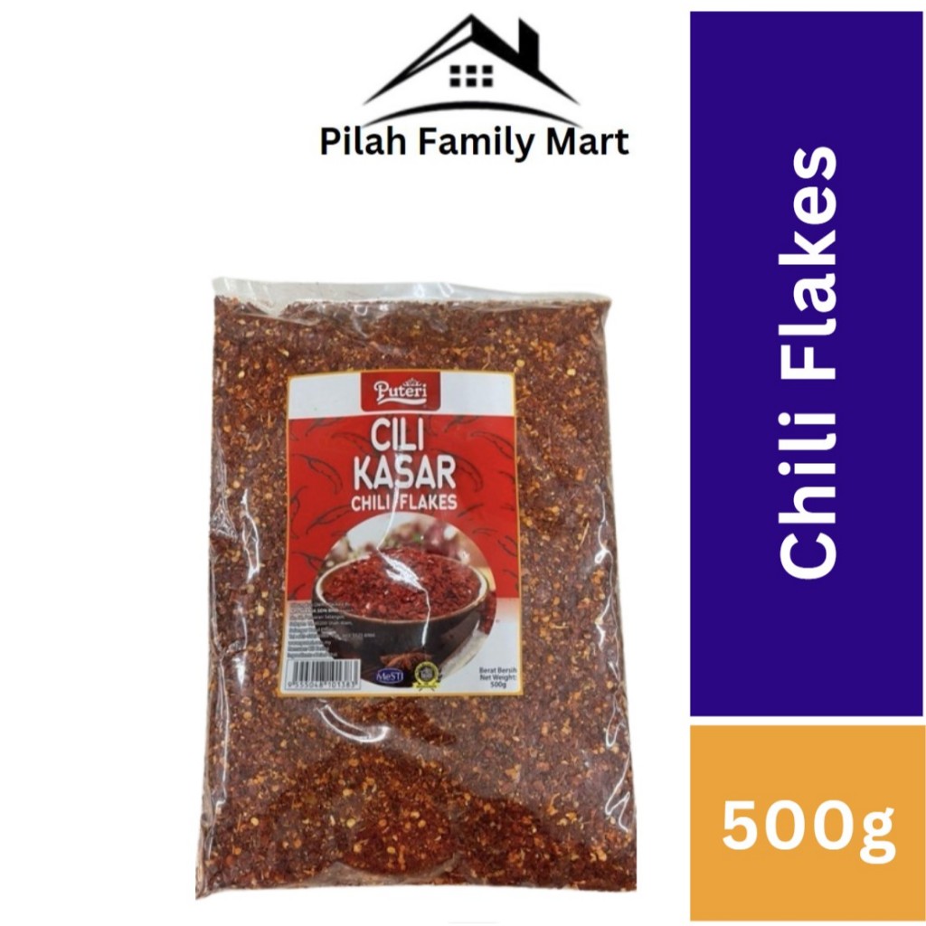 Chili Flakes PUTERI Cili Kasar 500g | Shopee Malaysia