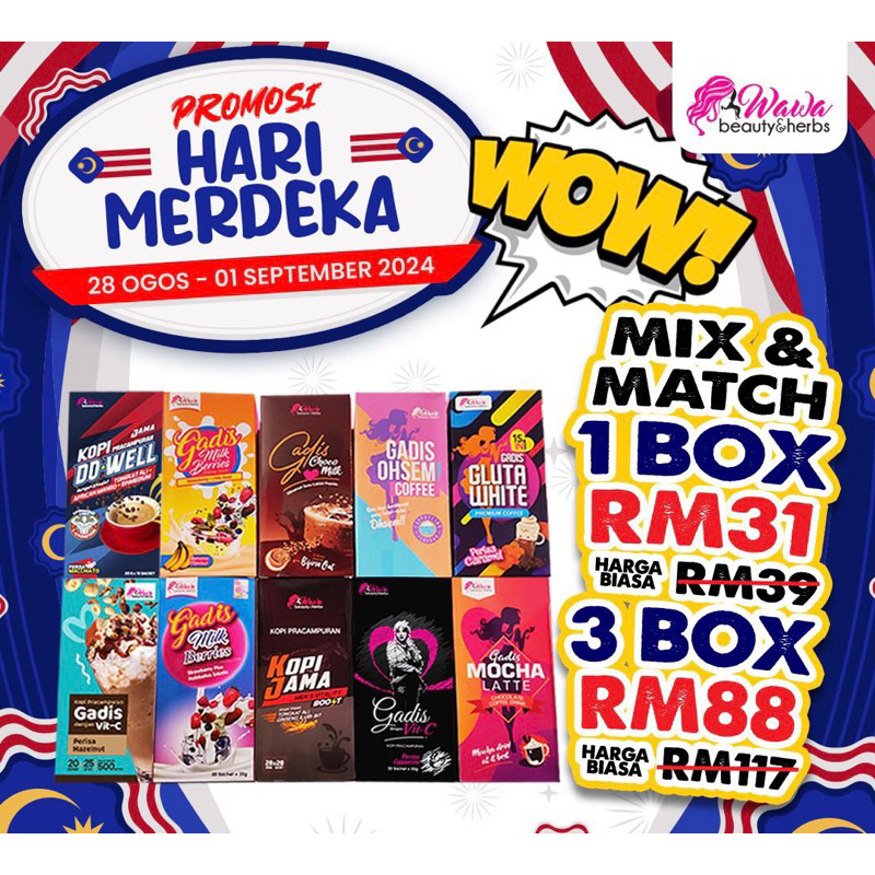 PROMOSI MERDEKA KOPI GADIS 3 BOX | Shopee Malaysia
