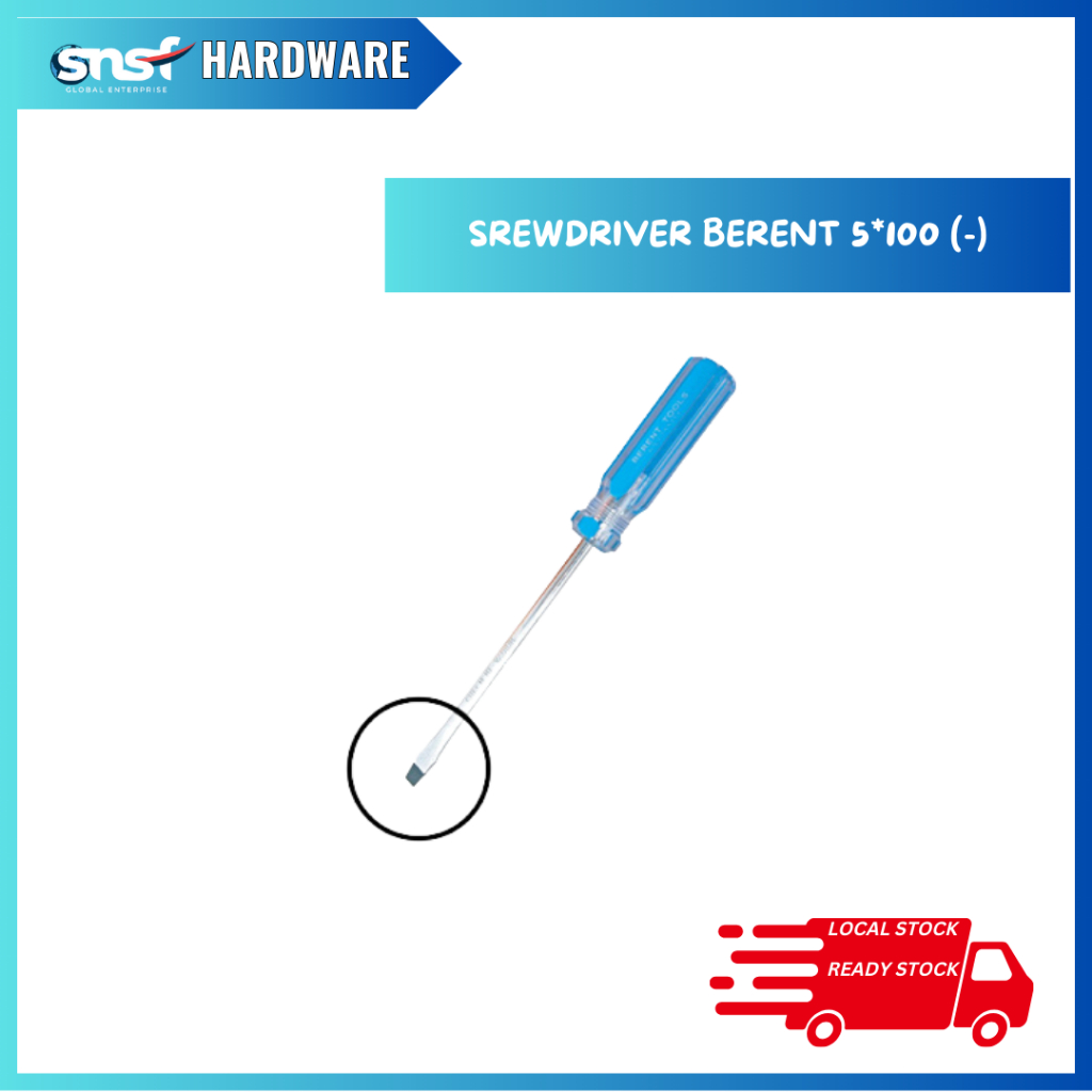 SREWDRIVER BERENT 5*100 (-) | Shopee Malaysia