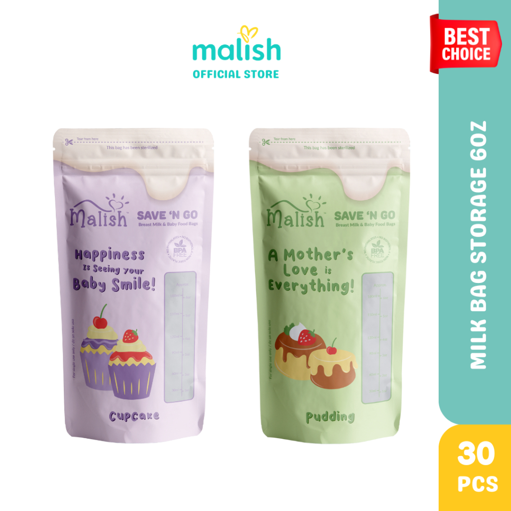 Malish Breast Milk & Baby Foods Bag (6oz x 30) | Shopee Malaysia