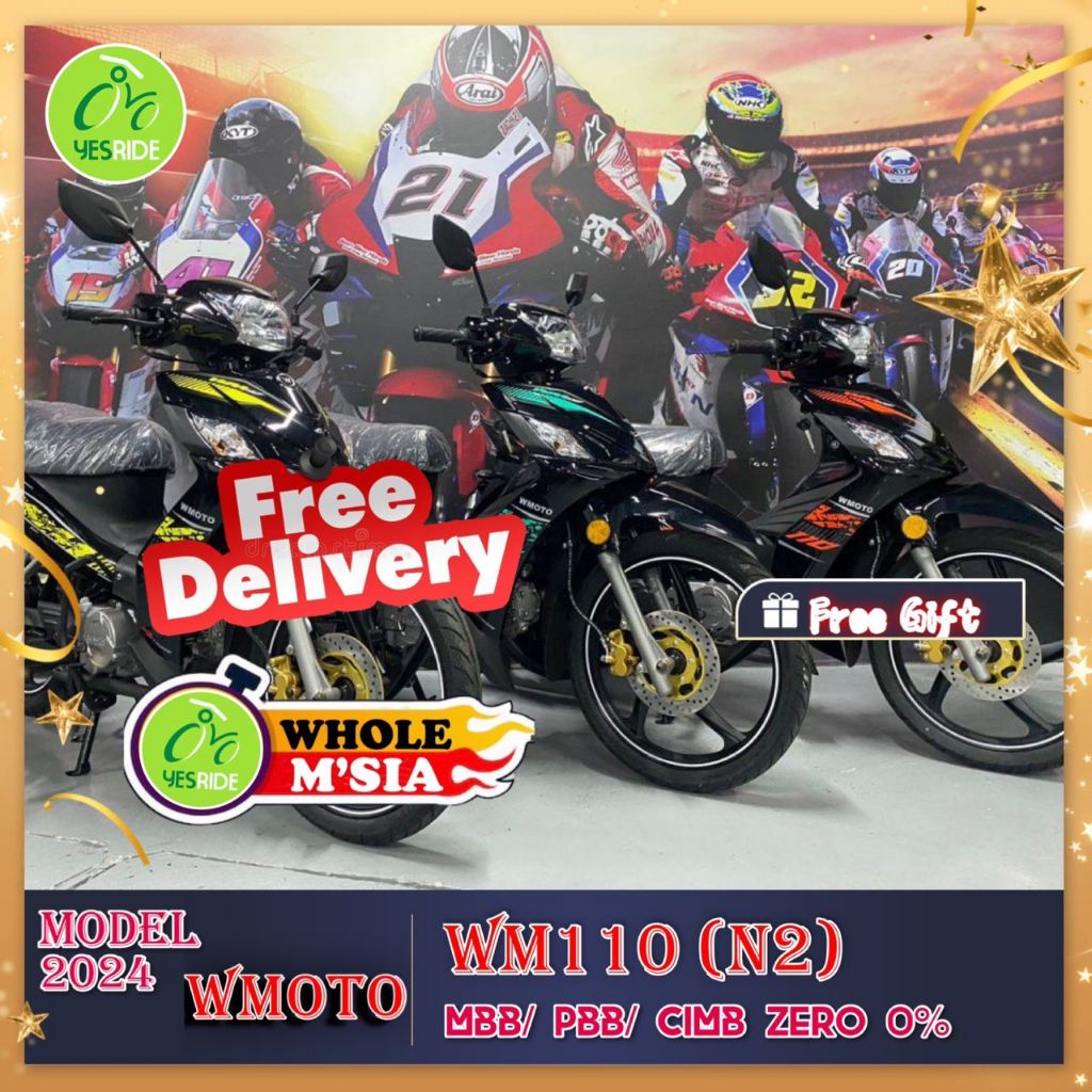 WMOTO WM110 (N2) New Model 2024 | Shopee Malaysia