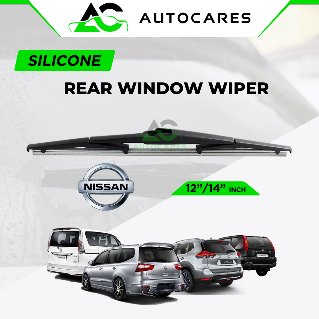 NISSAN Rear Window Wiper Belakang Silicone Wiper 12 14 Inch Car Rear ...