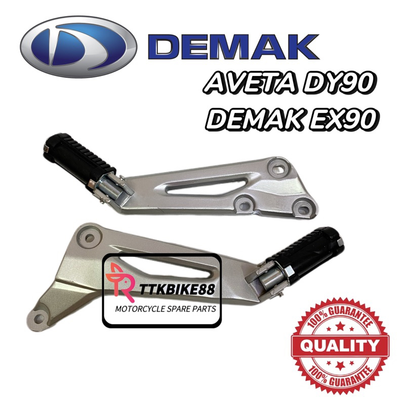 DEMAK EX90 AVETA DY90 FOOTREST BRACKET + FOOTREST KIRI KANAN LEFT ...