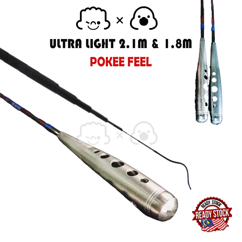 Joran Teleskopik Ultra Light 2.1m/7ft (POKEE FEEL) Udang Galah Telescopic Rod Prawn Rod I ...