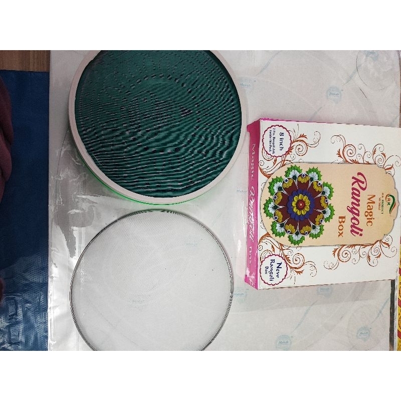 360 Degree beatiiful Rangoli kolam Making Tool kit (4"& 8" Rangoli ...