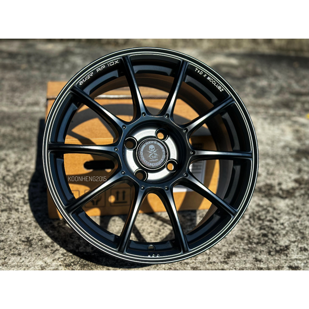 New Car Sport Rim Flow Forming RAXER WHEELS RP10X 16x7J 4x100 ET42 Satin Black - READY STOCK ...